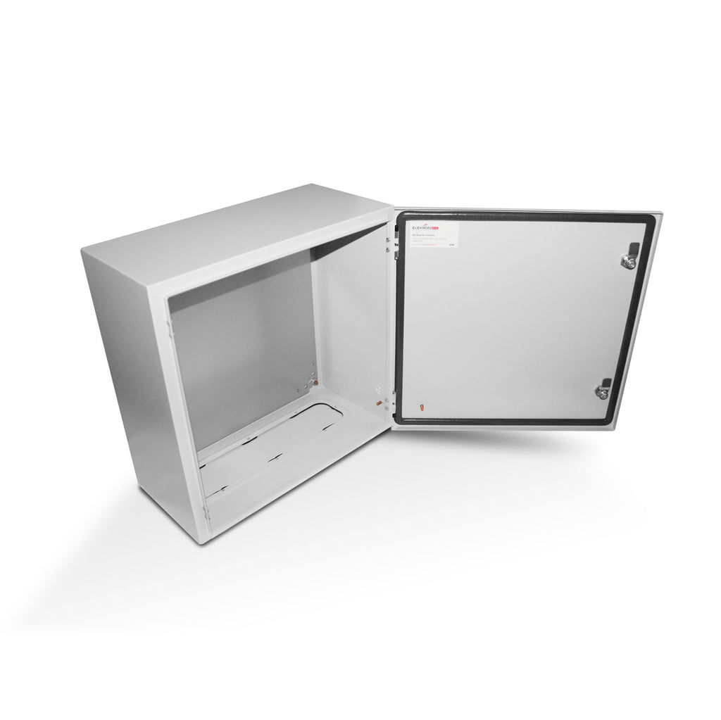 500HX500WX250D Powder Coated Galvanized steel Enclosure – Elekron Baal