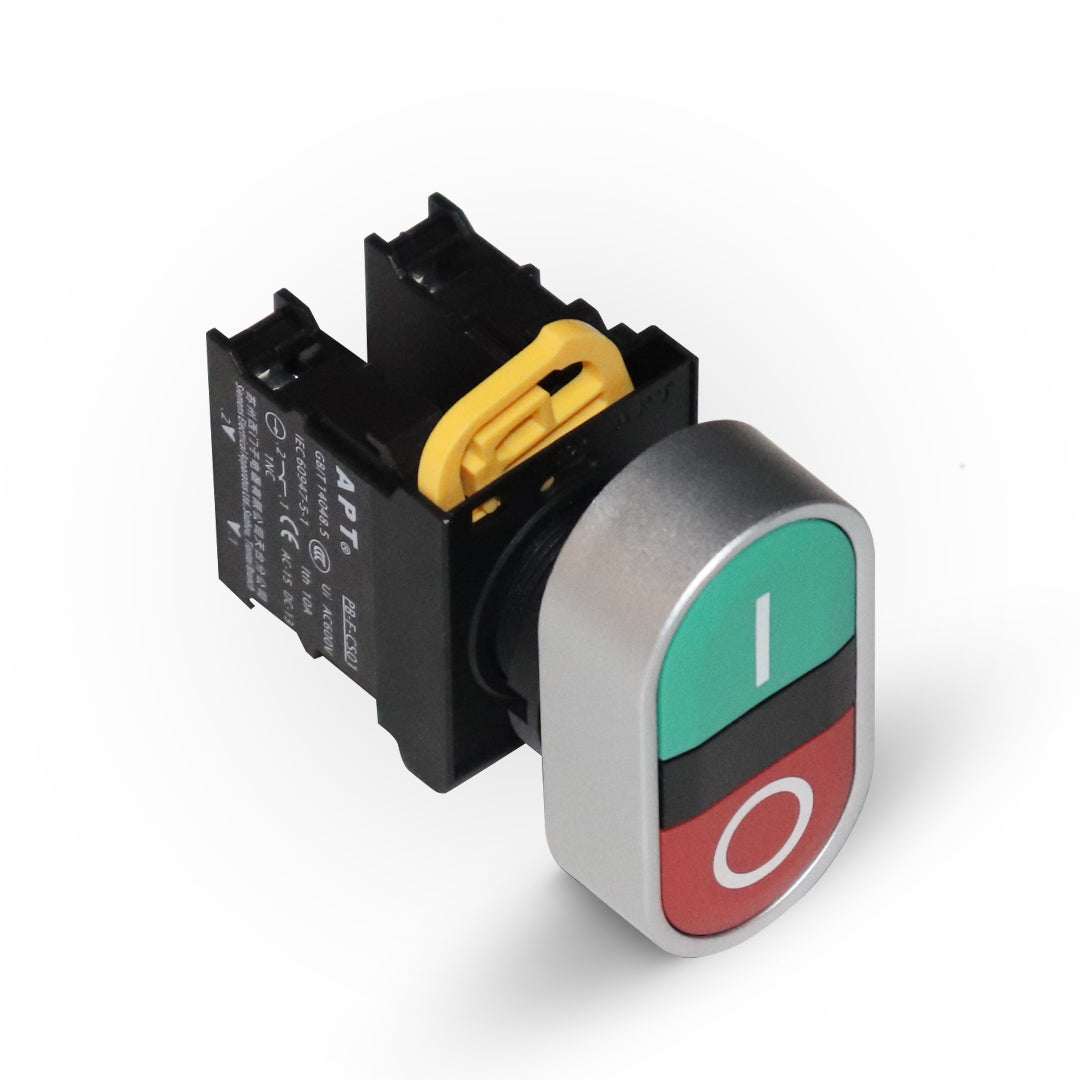 22mm Momentary Flat Twin Pushbuttons – Elekron Baal