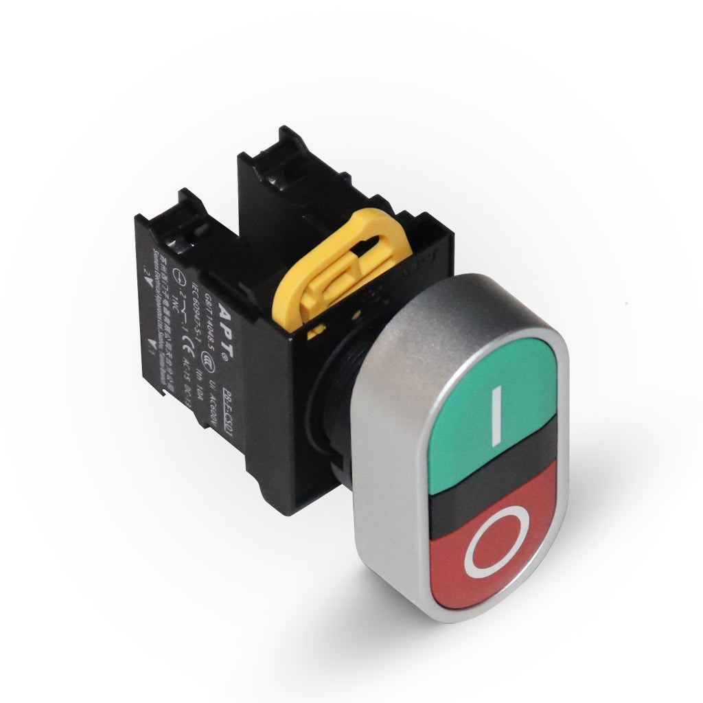 22mm Momentary Flat Twin Pushbuttons – Elekron Baal